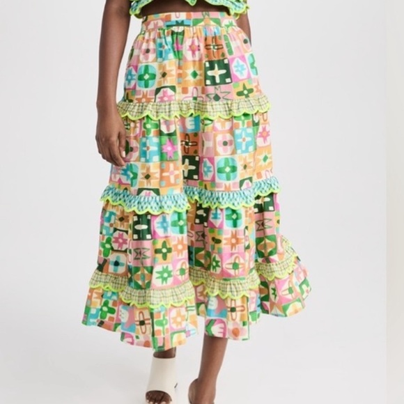 CeliaB | Skirts | Celiab Multicolor Patterned Skirt | Poshmark